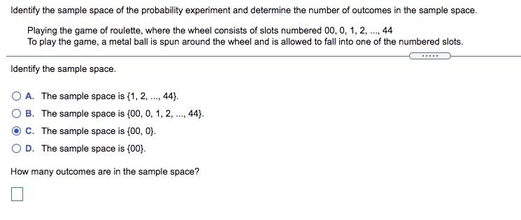Solved 26. Identify the sample space of the probability | Chegg.com