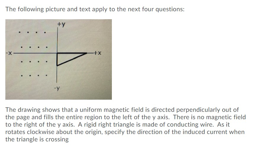 Solved 1, the negative y axis options A. | Chegg.com