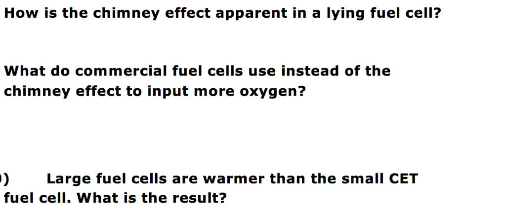 How is the chimney effect apparent in a lying fuel | Chegg.com