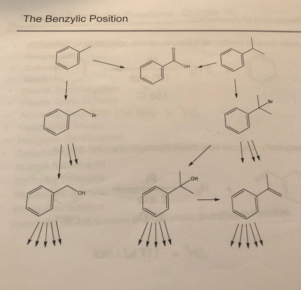 Solved The Benzylic Position OH Br Br OH OH | Chegg.com