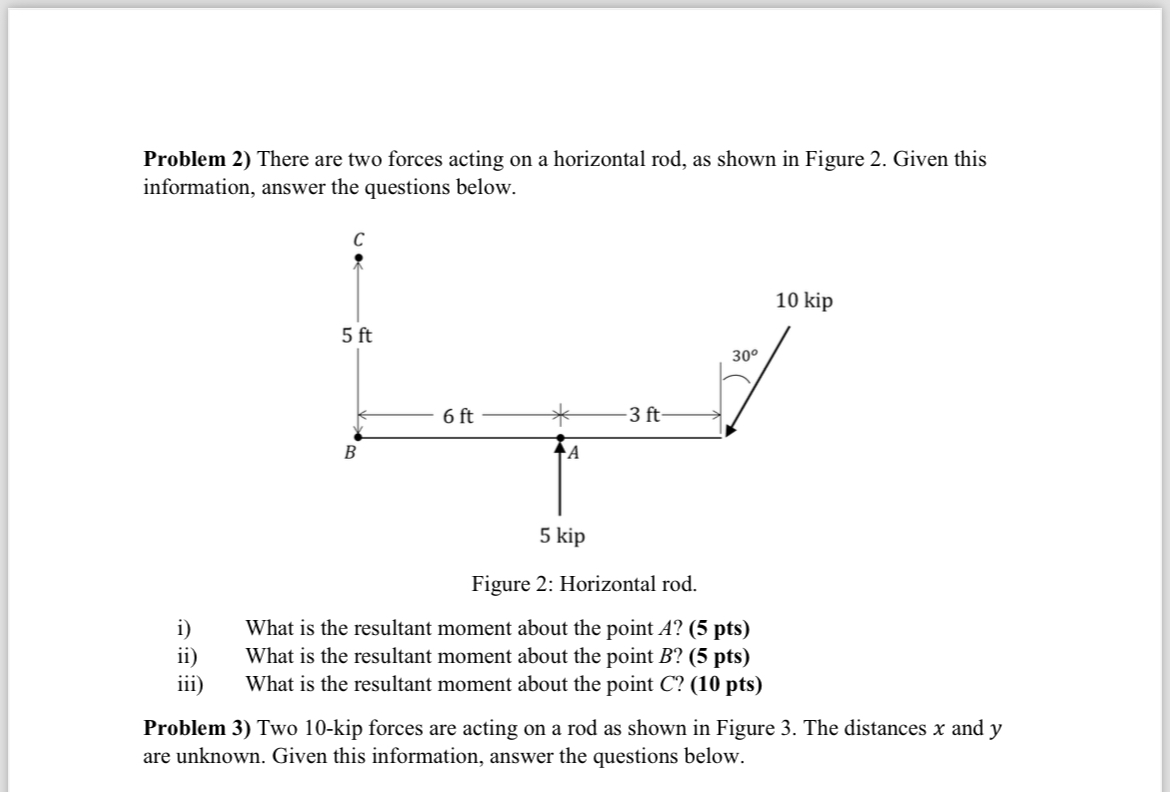 Solved Problem 2) ﻿There are two forces acting on a | Chegg.com