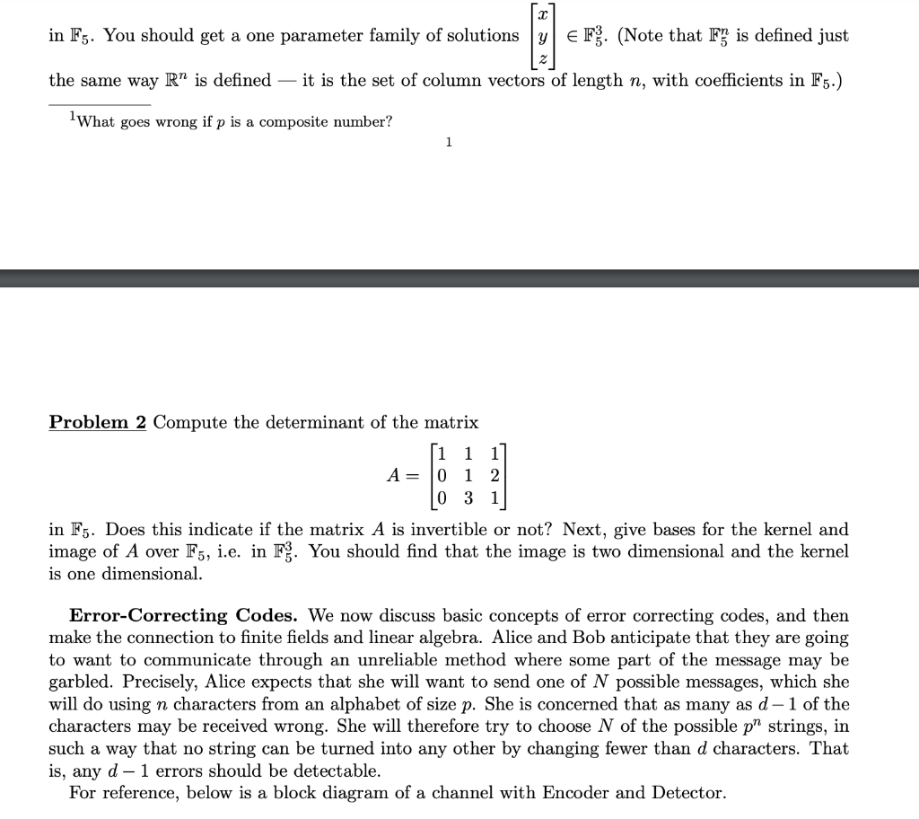 Solved Modular Arithmetic. Let p be a prime number, such as | Chegg.com