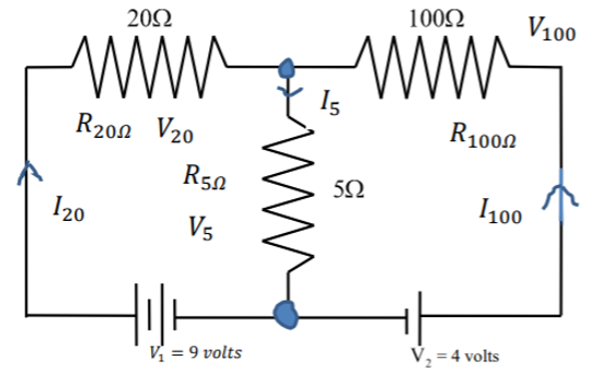 Solved Solve for I5, I20, I100, V5, V20, V100 using | Chegg.com