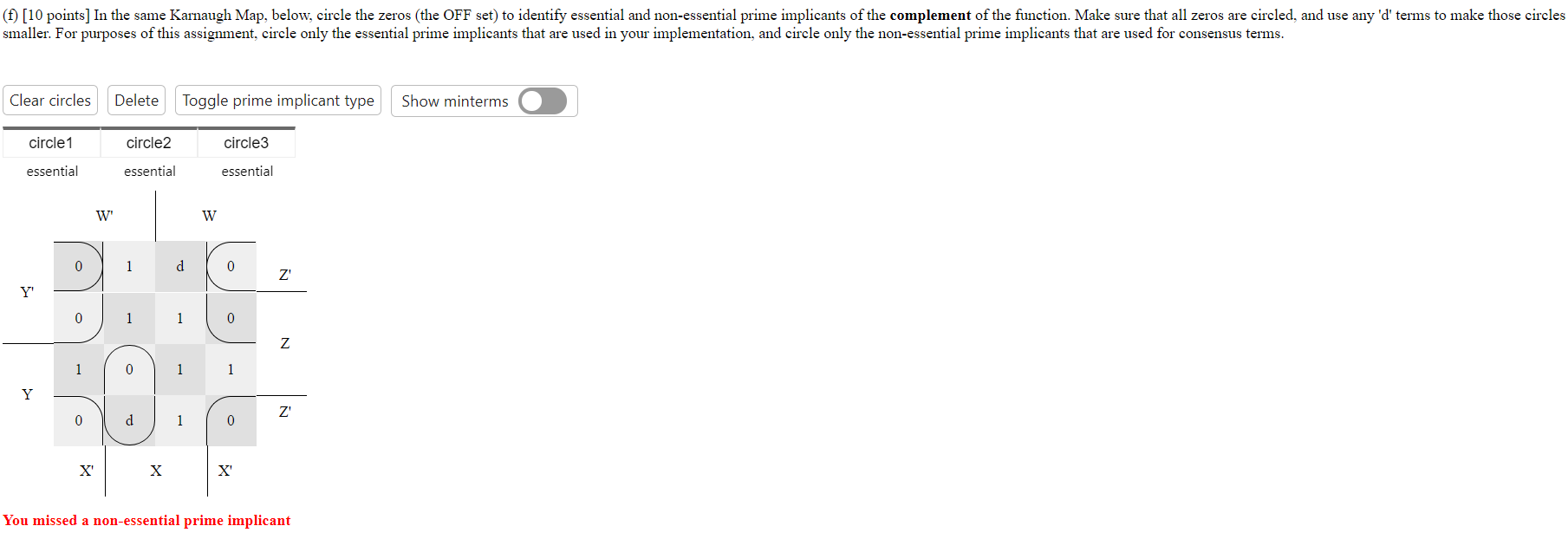 Solved 1. Karnaugh map minimization (90 points] For a | Chegg.com