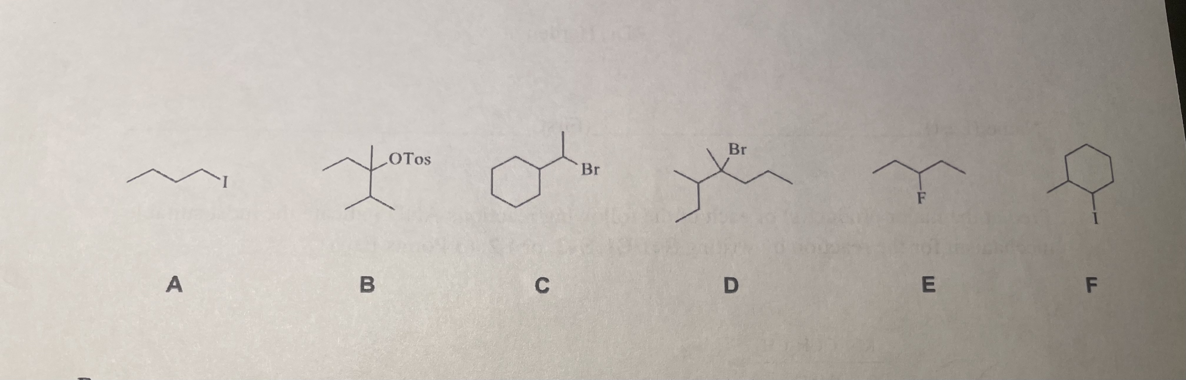 Solved Rank the following alkyl halides in increasing order | Chegg.com