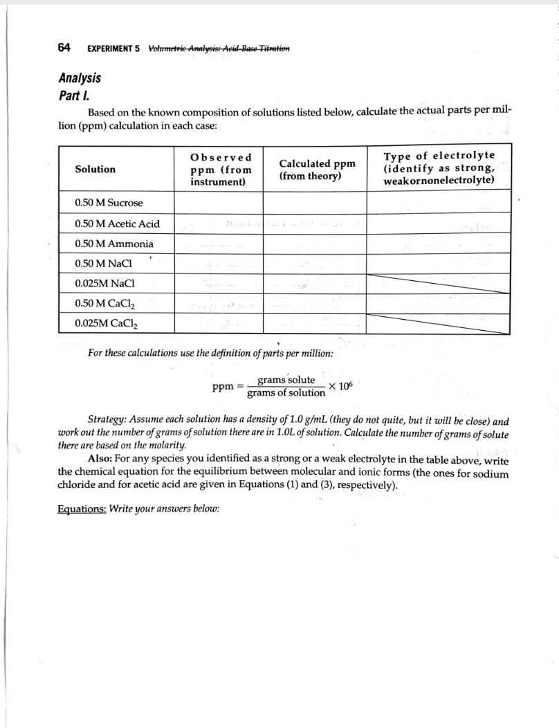 Solved EXERCISE 5 NAME LAB SECTION DATE Report | Chegg.com