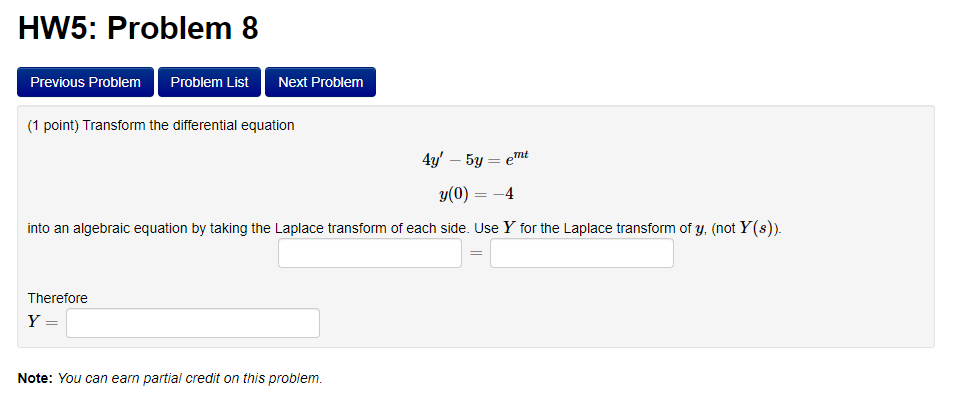 Solved HW5: Problem 8 Previous Problem Problem List Next | Chegg.com