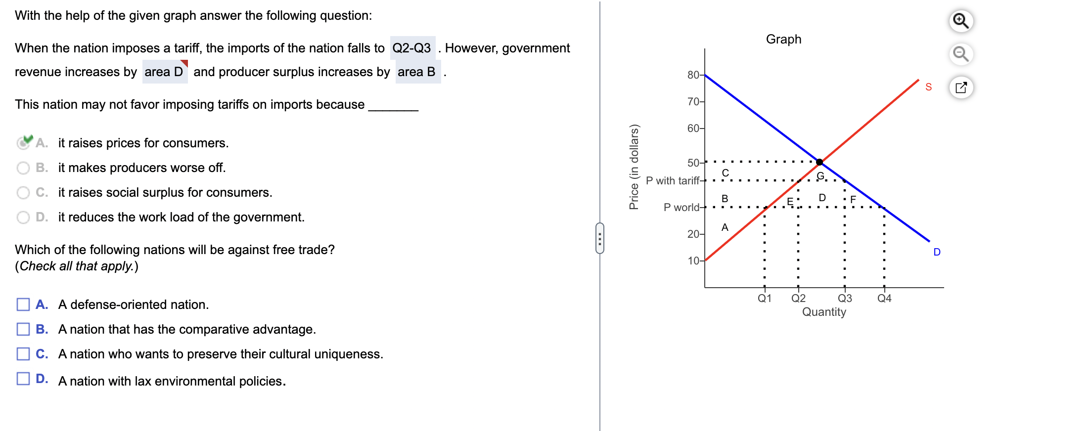 Solved With the help of the given graph answer the following | Chegg.com
