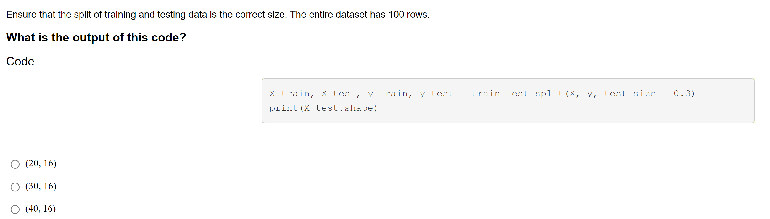 Solved Choose the correct import statement to use cross | Chegg.com