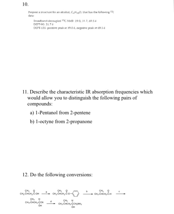 Solved 1. Write the missing reagents in the following | Chegg.com