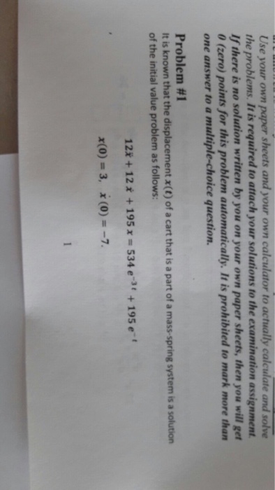 Solved Use your own paper sheets and your own calculator to | Chegg.com