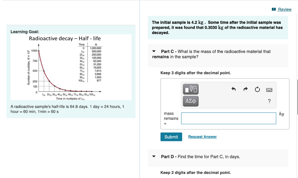 Solved Review Part E - New case: To have an initial activity | Chegg.com