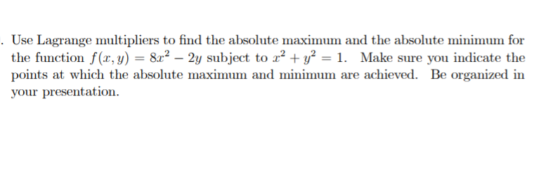 Solved for the Use the appropriate formulas for implicit | Chegg.com