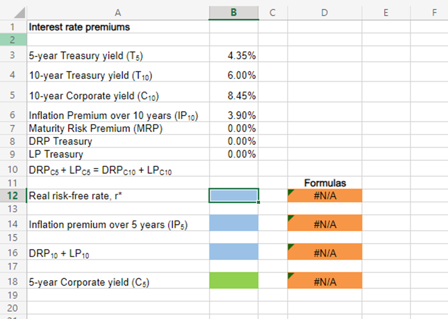 Solved Excel Online Structured Activity: Interest rate | Chegg.com