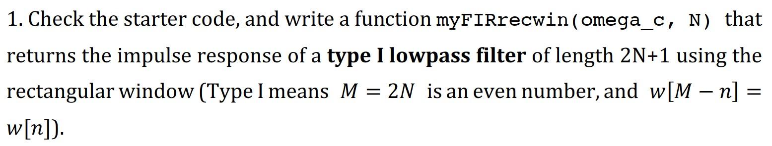 Please offer the Matlab code! You will design FIR | Chegg.com