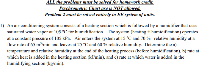 Solved ALL the problems must be solved for homework credit. | Chegg.com