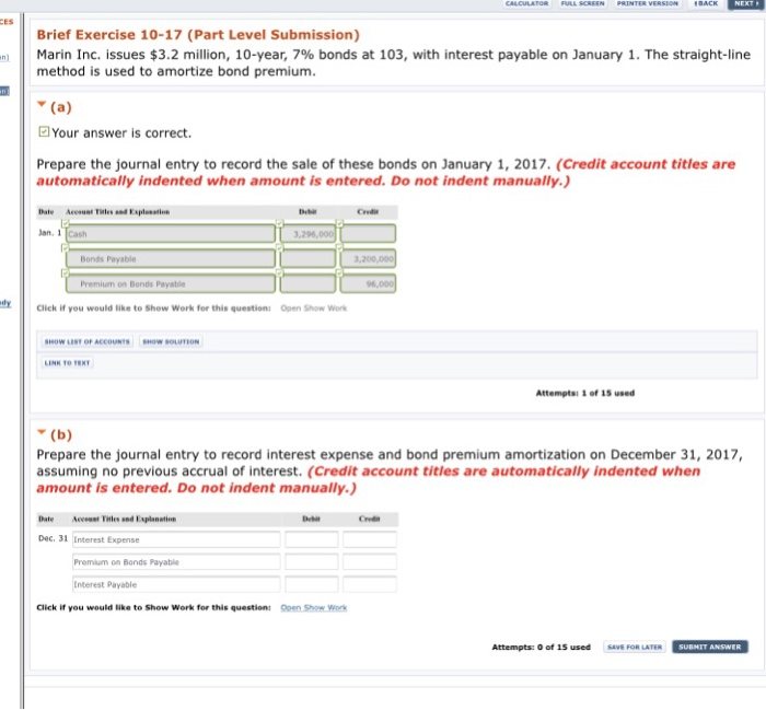 Solved CES Brief Exercise 10-17 (Part Level Submission) | Chegg.com