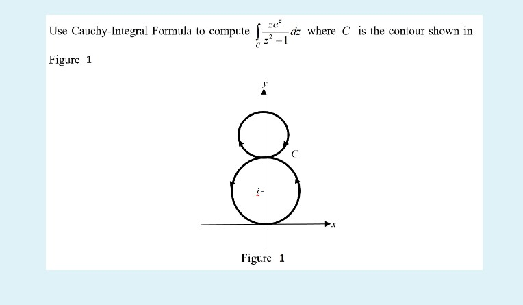 Solved Use Cauchy-Integral Formula to computo de where is | Chegg.com