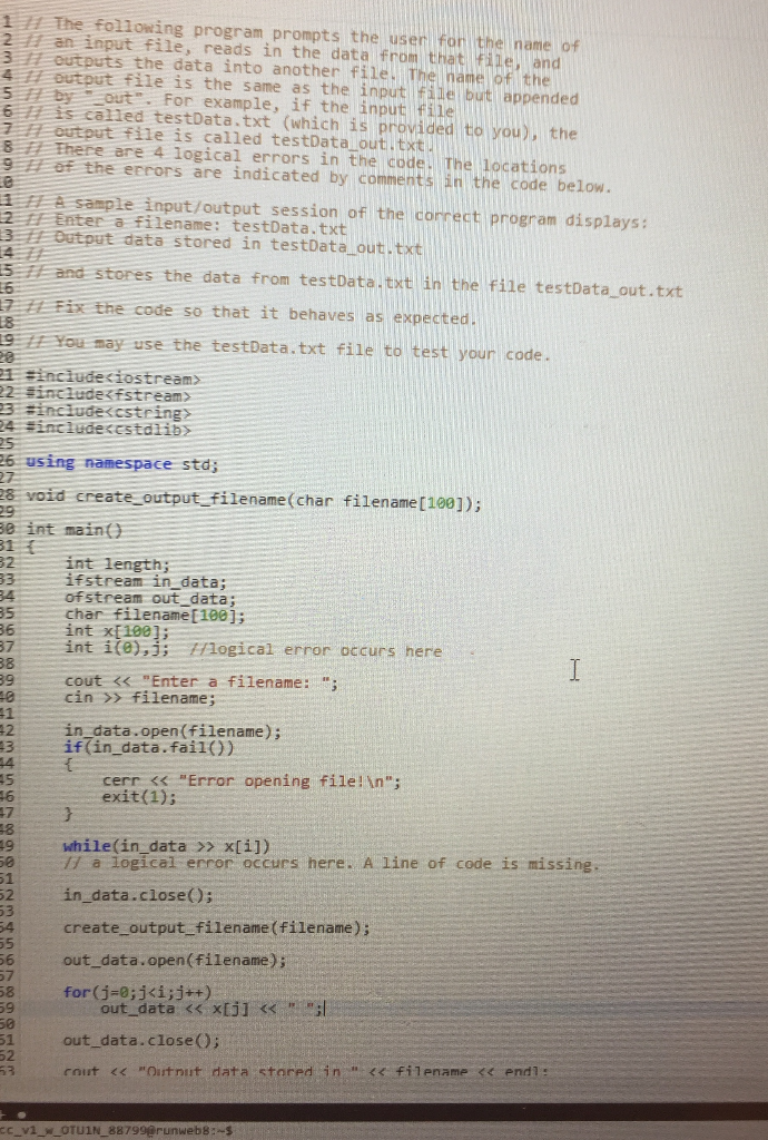 Solved miN 1 The following program prompts the usen fon the | Chegg.com