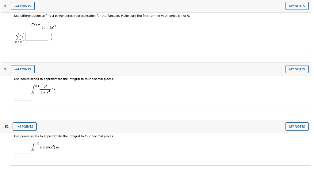 Solved -14 POINTS MY NOTES Use differentiation to find a | Chegg.com