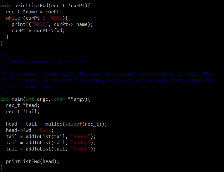 Solved C programming the fwd function that prints forward is | Chegg.com