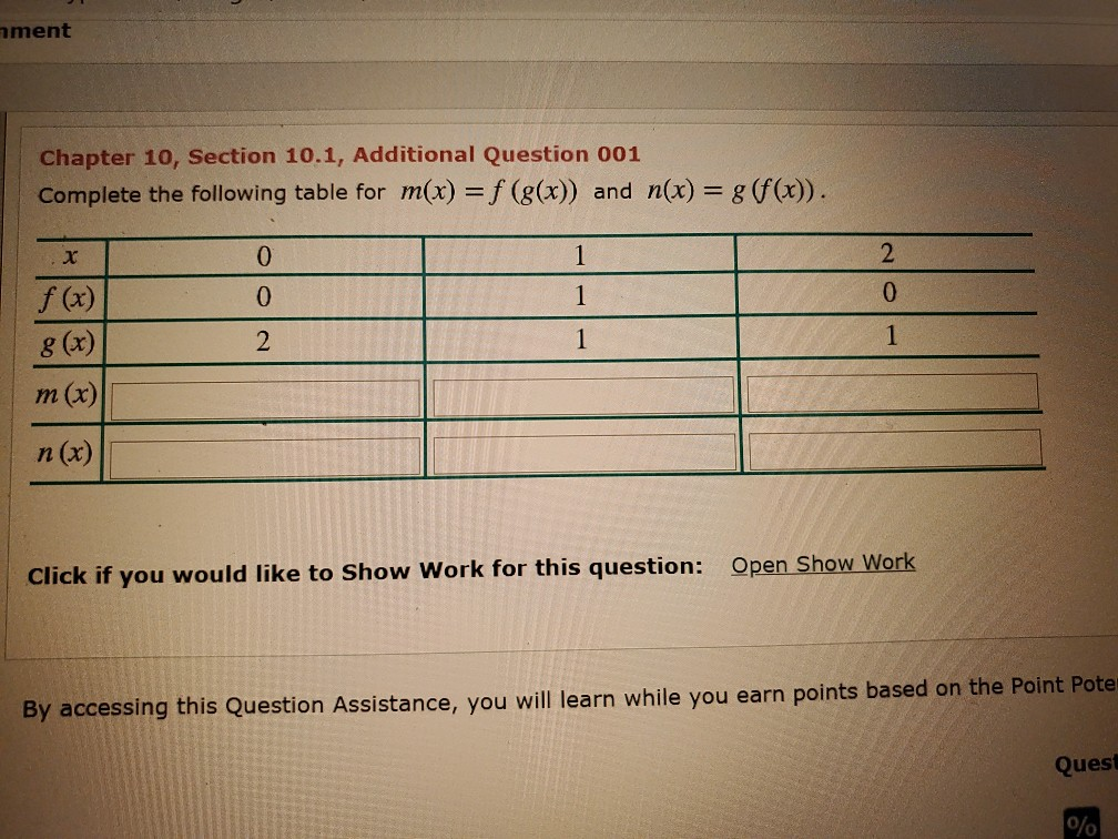 Solved iment Chapter 10, Section 10.1, Additional Question | Chegg.com