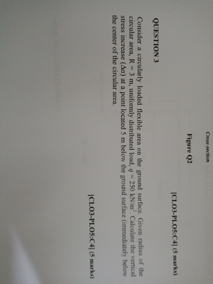 Solved Cross-section Figure Q2 ICLO3-PLO5:C4] (5 marks) | Chegg.com