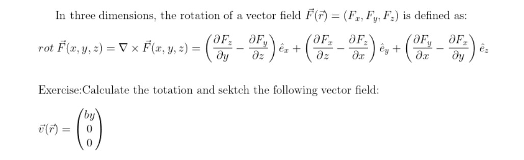Solved In three dimensions, the rotation of a vector field | Chegg.com