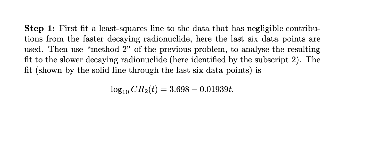 16. The following count rates from a radioactive | Chegg.com