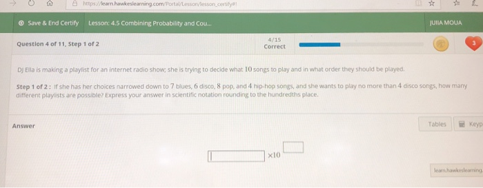 Solved https:/learn hawkeslearning.com/Porta/Lessonvlesson | Chegg.com