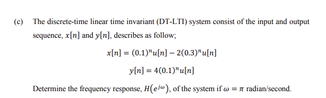 Solved Find H(e^jw), where Y(e^jw)/H(e^jw)=H(e^jw). Hint: | Chegg.com
