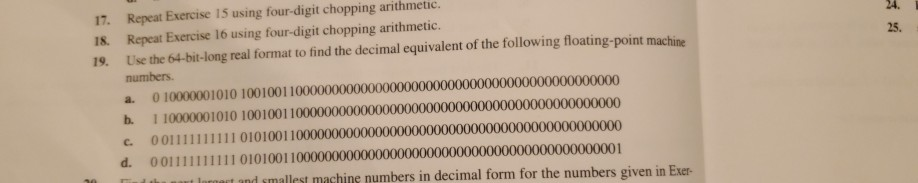 Solved Repeat Exercise 15 using four-digit chopping | Chegg.com