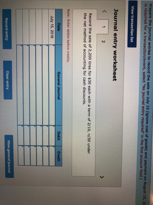 Solved Exercise 7-7 Cash discounts; the net method [LO7-3] | Chegg.com