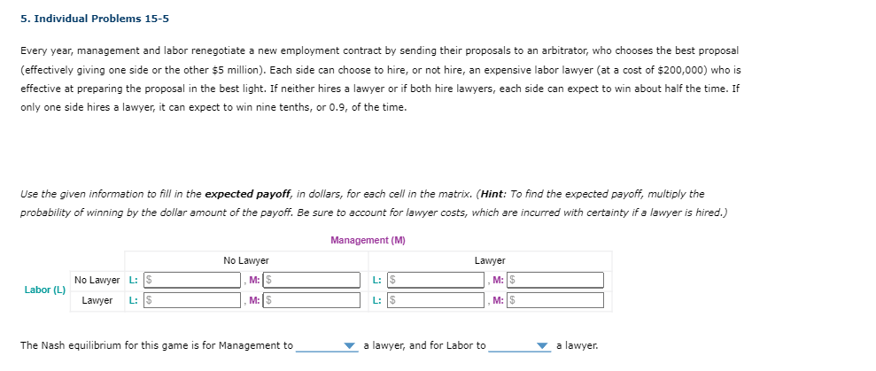 Solved 5. Individual Problems 15-5 Every year, management | Chegg.com
