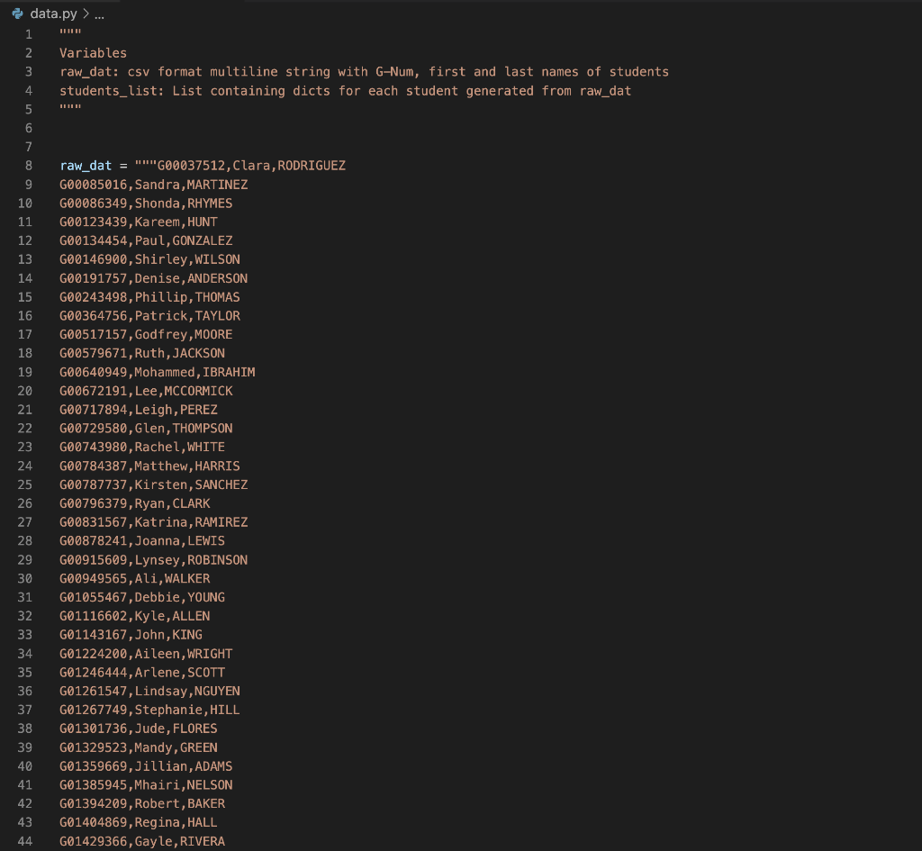 Solved Problem 1 Review The Attached Python Script Data Py