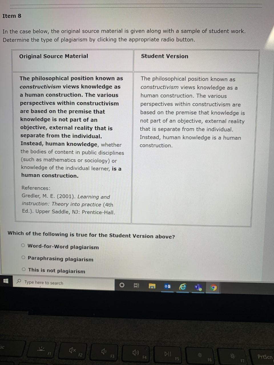 Solved Item 5 In the case below, the original source | Chegg.com