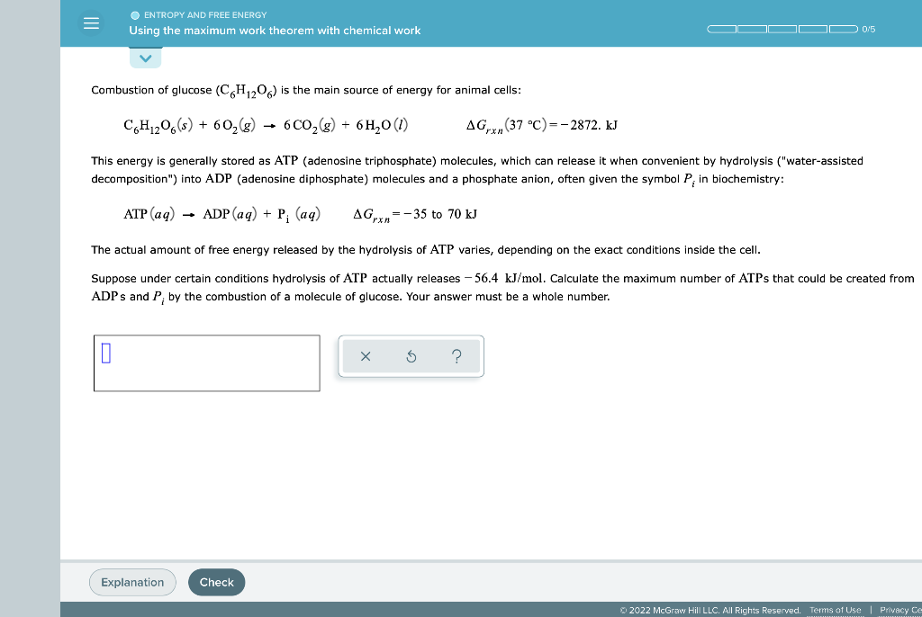 Solved III ENTROPY AND FREE ENERGY Using the maximum work | Chegg.com