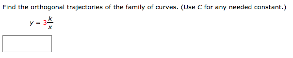 Solved Find the orthogonal trajectories of the family of | Chegg.com