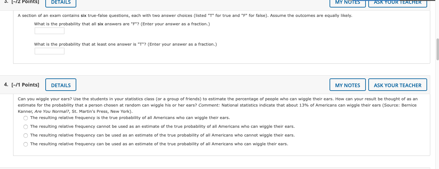 Solved 3. [-12 Points) DETAILS MY NOTES ASK YOUR TEACHER A | Chegg.com
