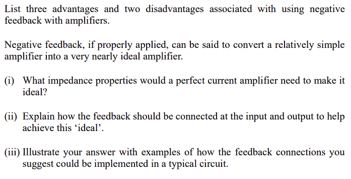 Solved List three advantages and two disadvantages | Chegg.com