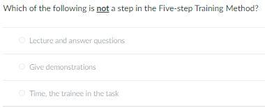 Solved Which of the following is not a step in the Five-step | Chegg.com