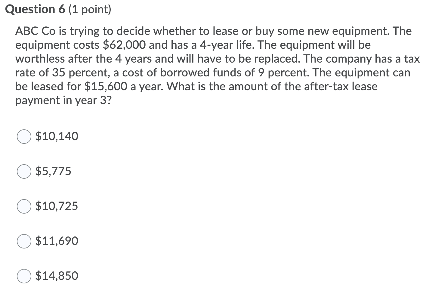 Solved Question 4 (1 point) ABC Co collects 25% of sales in | Chegg.com