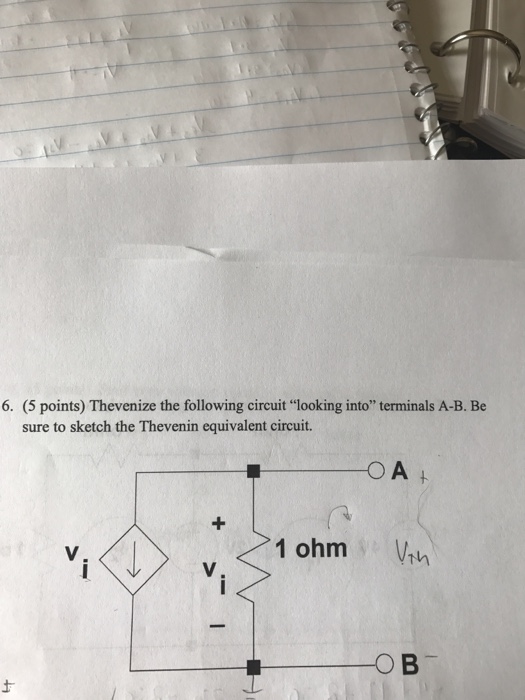 Solved 6. (5 points) Thevenize the following circuit | Chegg.com Solved 6. (5 points) Thevenize the following circuit | Chegg.com
