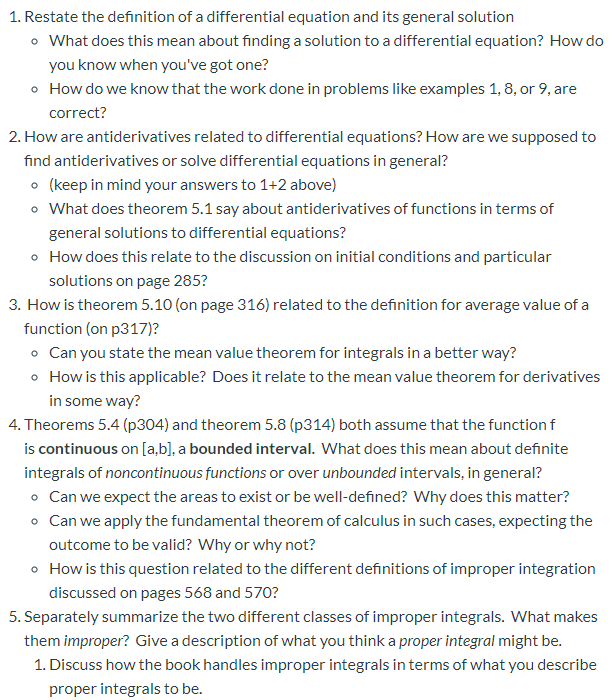 Solved 1. Restate the definition of a differential equation | Chegg.com