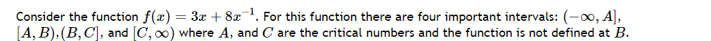 Solved Consider the function f(x)=3x+8x-1. ﻿For this | Chegg.com