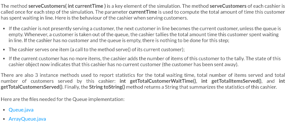 Solved Second Part Application Cashier Customer Queue 