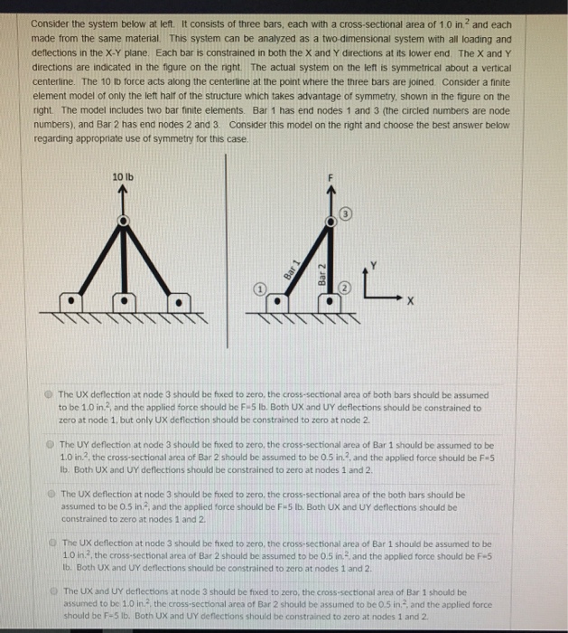 Solved Consider the system below at left. It consists of | Chegg.com