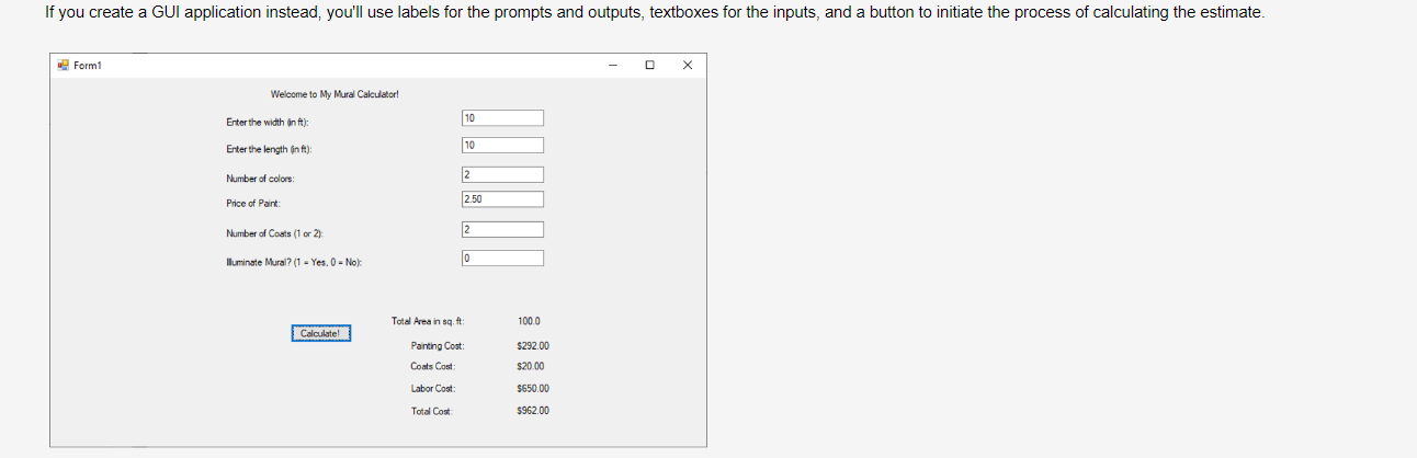 Solved Create an interactive Windows Console (Chapter 2) or | Chegg.com