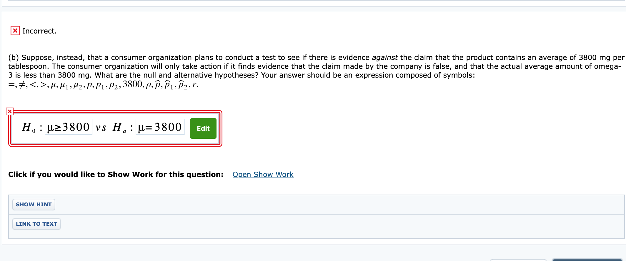 Solved Chapter 4, Section 1, Exercise 030 - MathPad Flaxseed | Chegg.com