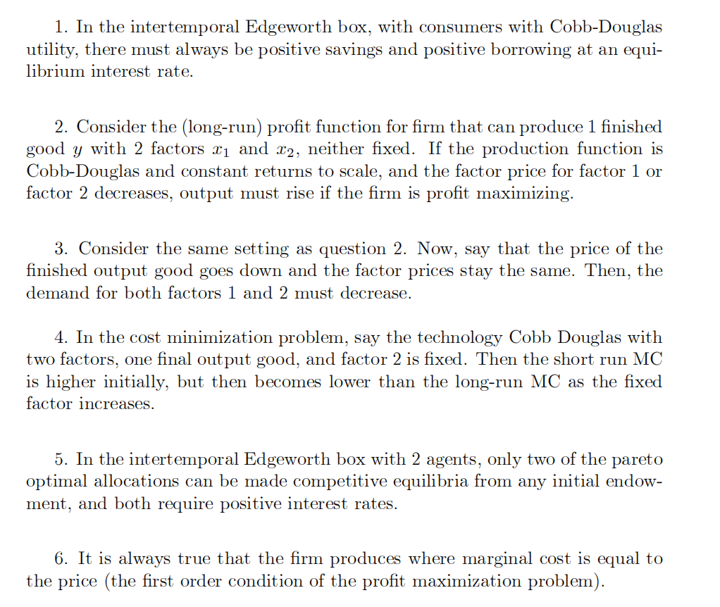 Solved 1. In the intertemporal Edgeworth box, with consumers | Chegg.com